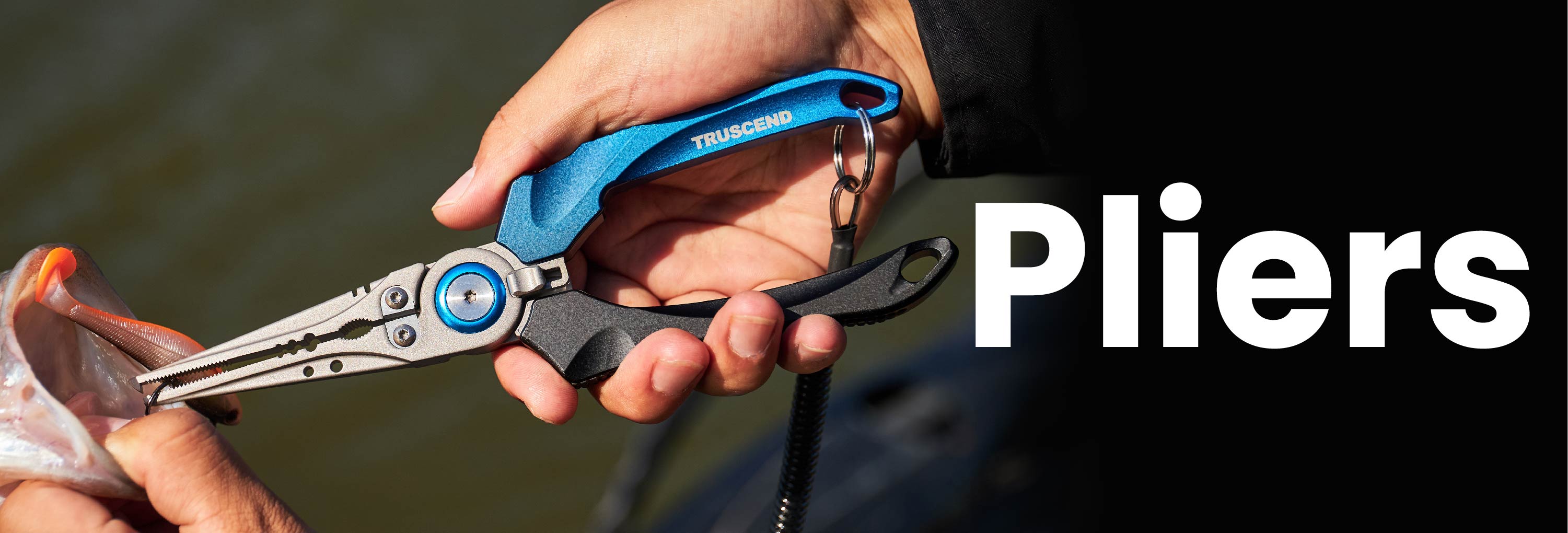 TRUSCEND Fishing Pliers Saltwater with Mo-V Blade Cutter, Corrosion ...