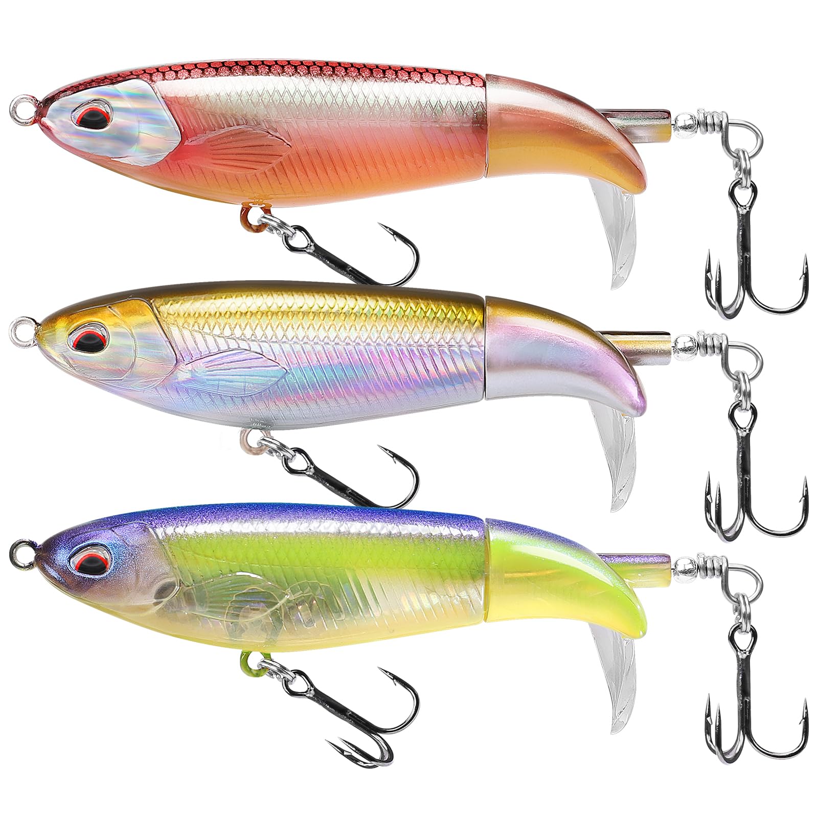 TRUSCEND® Topwater Fishing Lure Minnow Revenge Plopper Lure ...