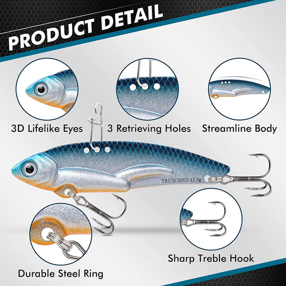 Blade Bait Vibe Lure Metal Fishing Lure – Truscend Fishing