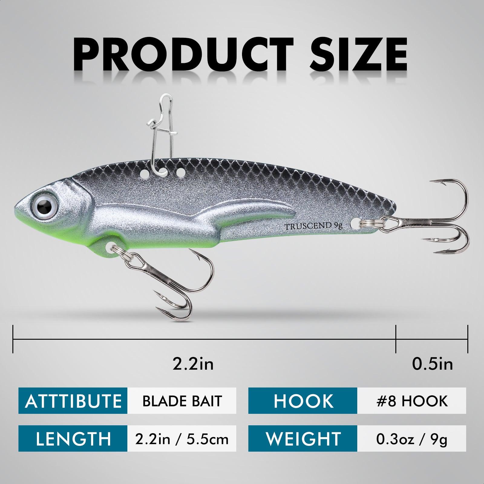 TRUSCEND® Blade Bait Vibe Lure Metal Fishing Lure – TruscendFishing